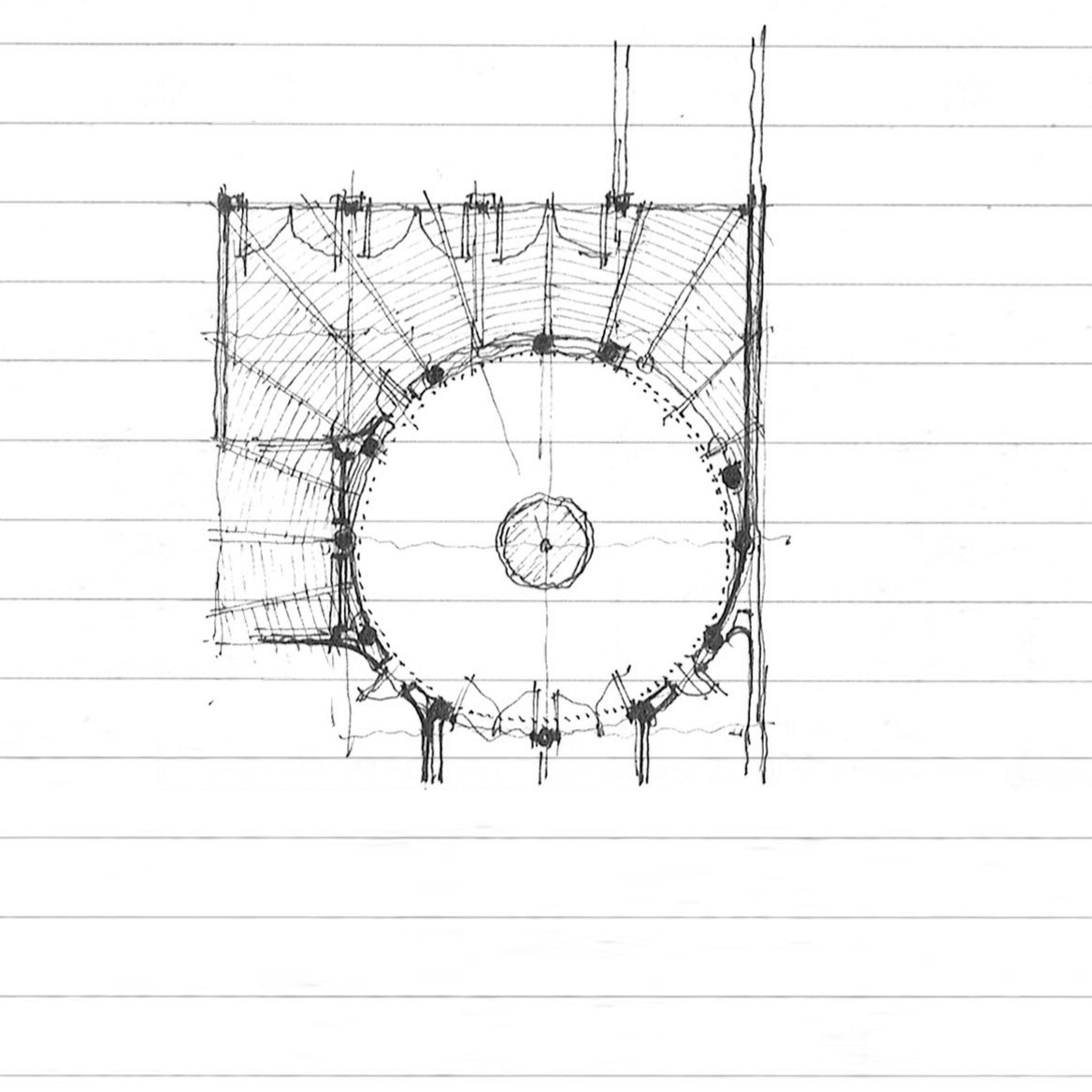 a round court – frame
