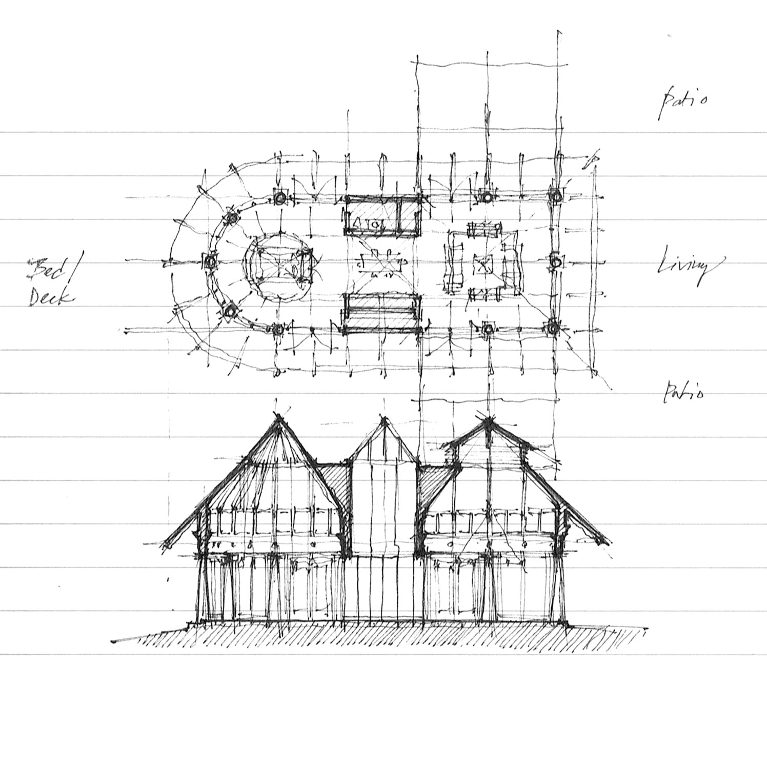 a long house – frame