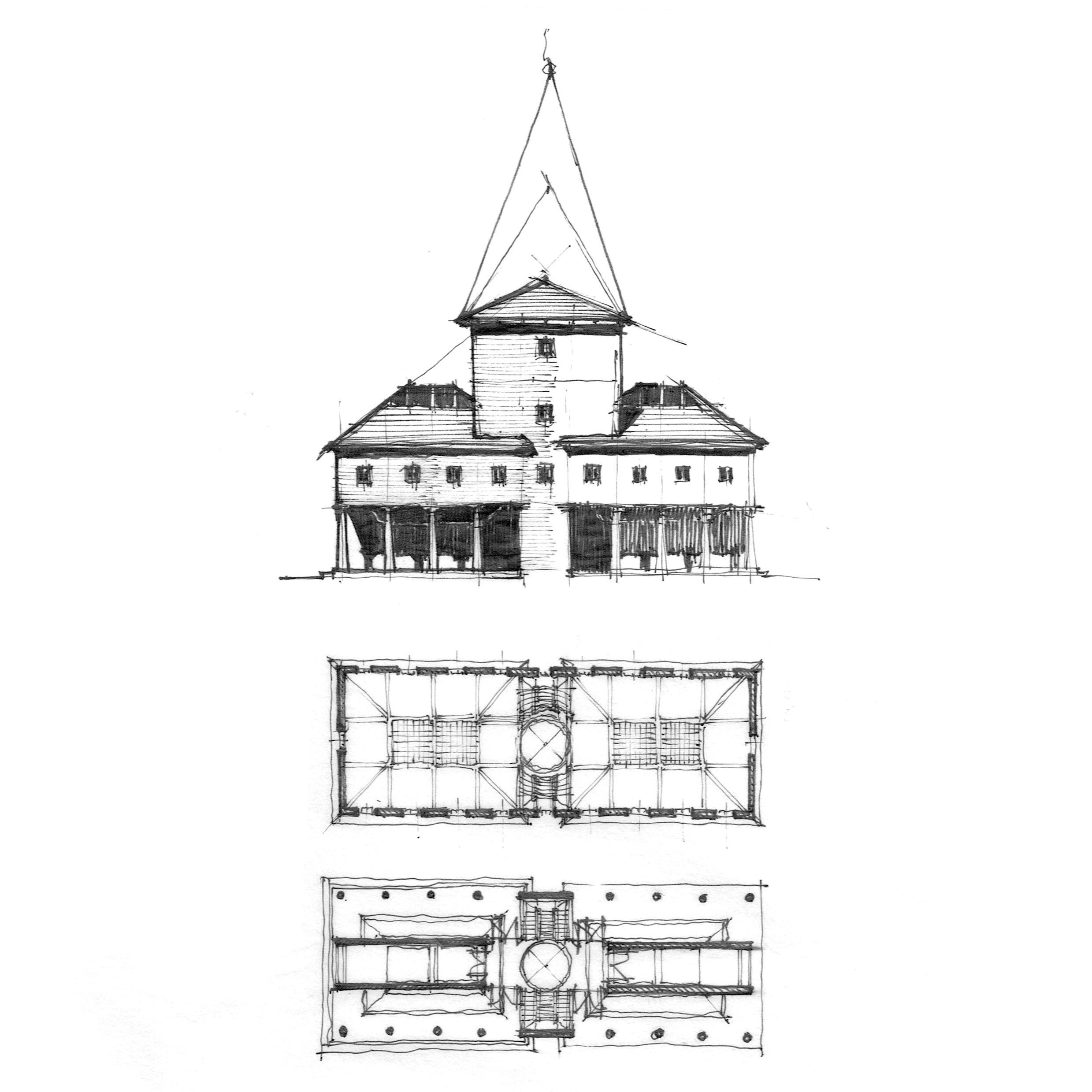 a market hall – frame