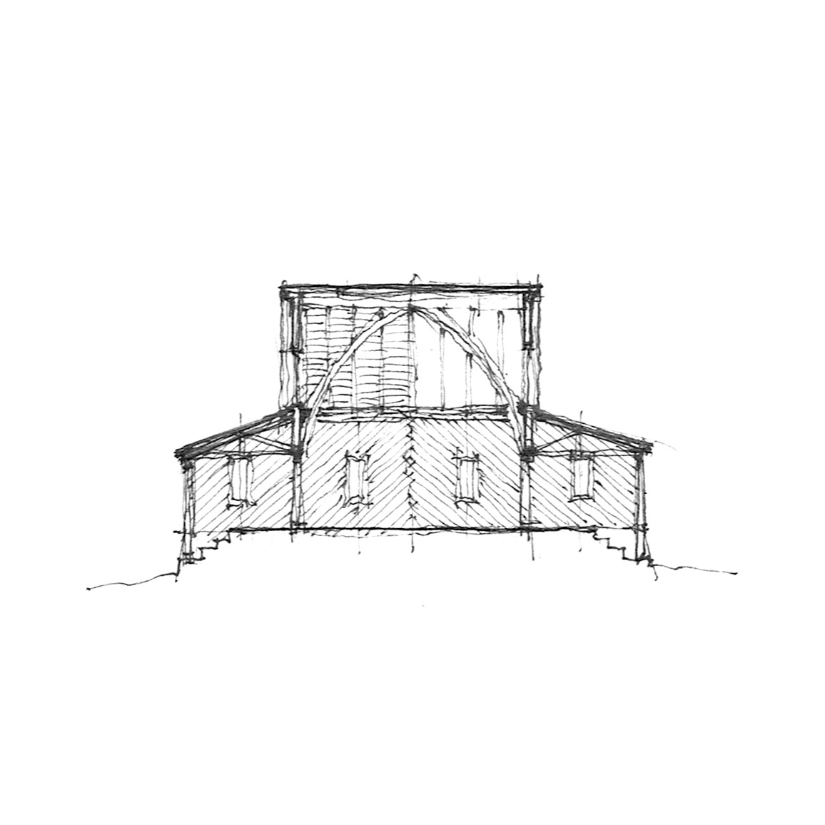 square + barn – frame